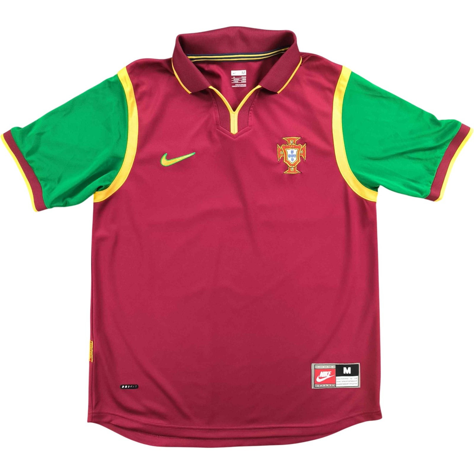 Portugália Portugál válogatott 2002-04 Nike hazai Reissue foci mez M-es – Mezek.hu